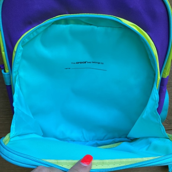 CROCS | Accessories | Crocs Duke Backpack In Purple Citrus And Blue ...